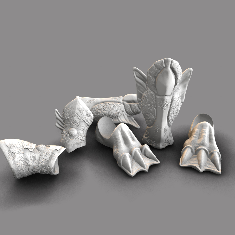 Fish-Man feet, lower legs and vambraces – Dusk Till Dawn Studio