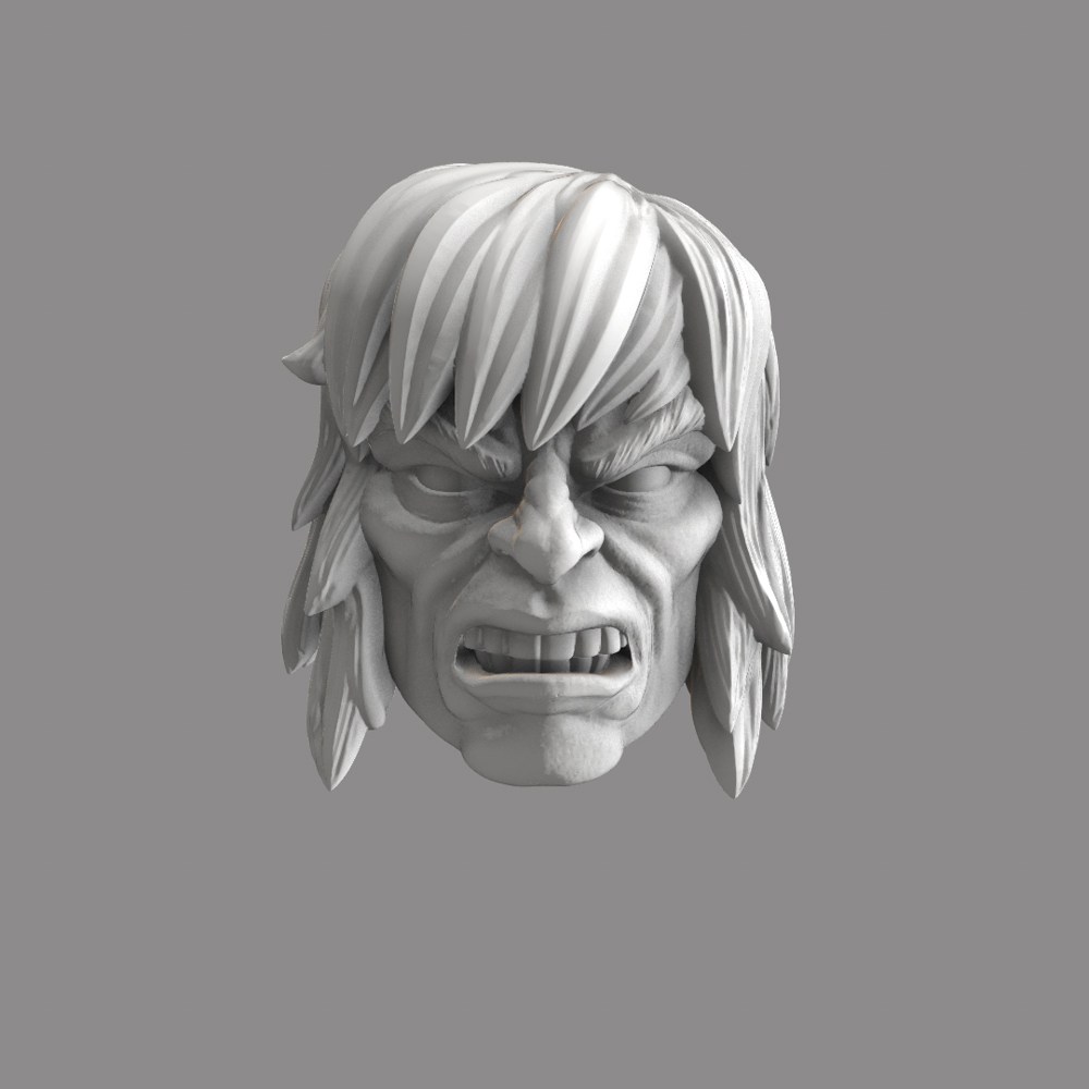 Custom Angry He-Man Head - Dusk till dawn studio