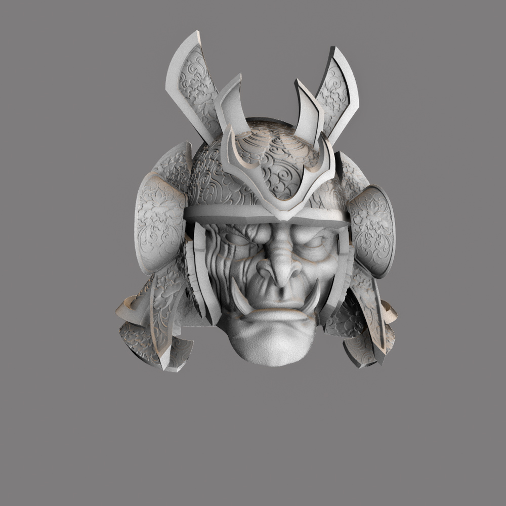 Yoshitsune Helmet Head (Ork) - Dusk till dawn studio