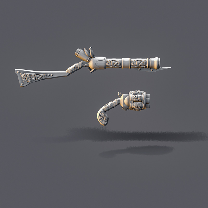 Dwarf Engineer Weapons Pack - Mythic Legions - Dusk Till Dawn Studio