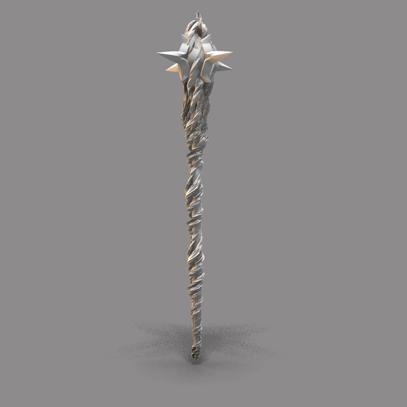 Flame Seraph Staff - Dusk till dawn studio