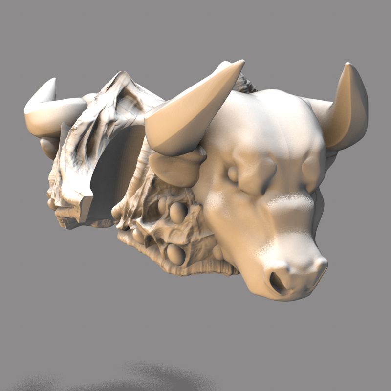 Asmodeus Pauldron Set (Bull) - Dusk till dawn studio