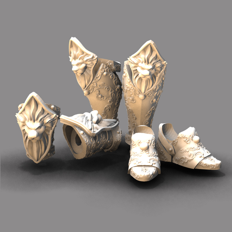 Lion Legion Female Warrior feet, lower legs and arms plate - Mythic ...