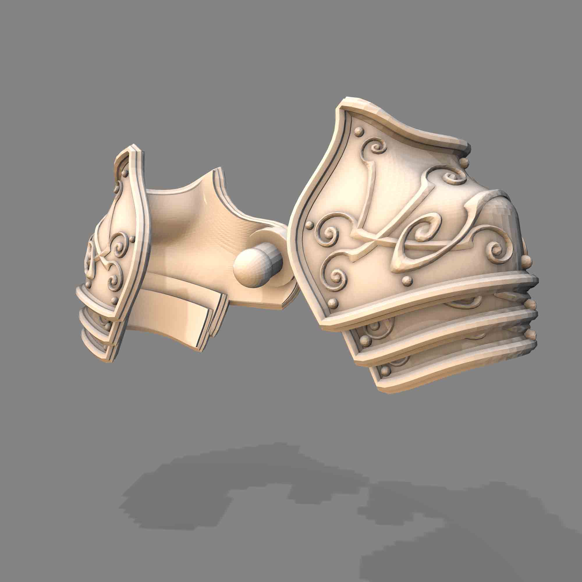 Female Monk Pauldron Set - Dusk till dawn studio