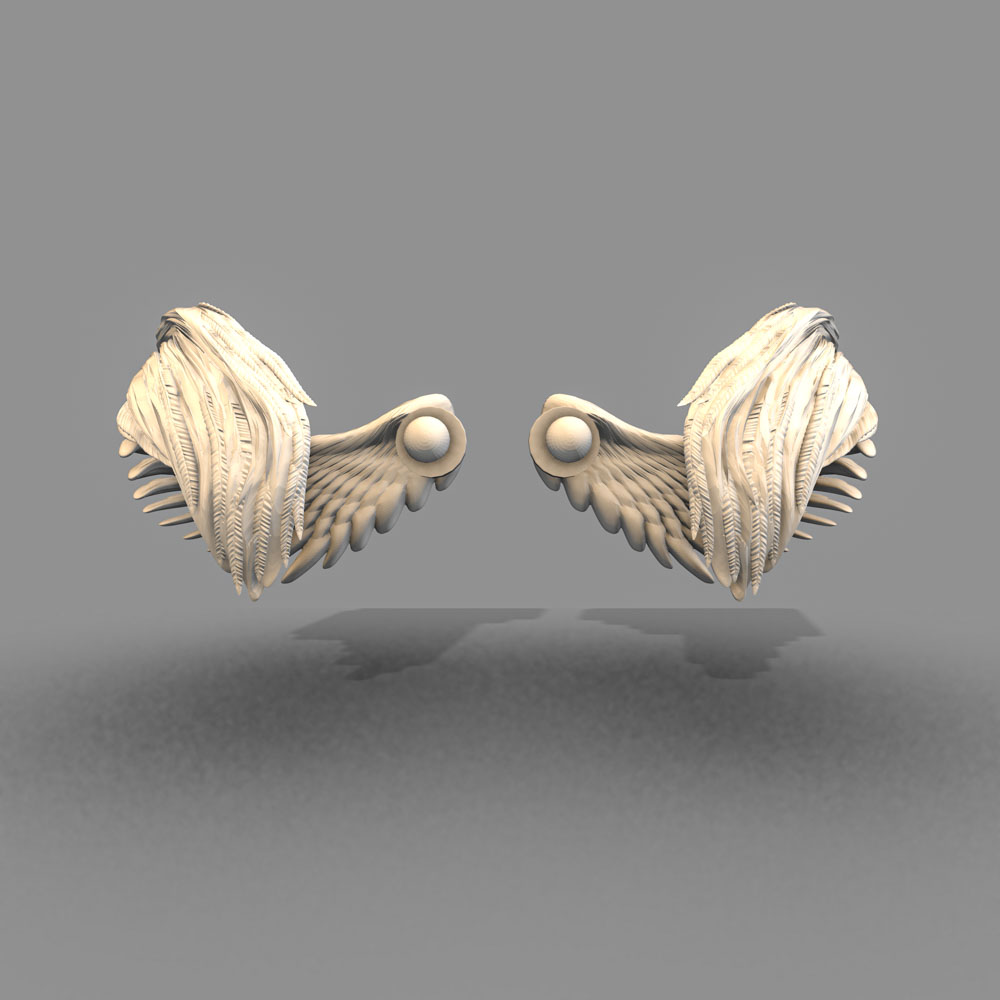 Flame Seraph Wings Pauldron Set – Dusk Till Dawn Studio