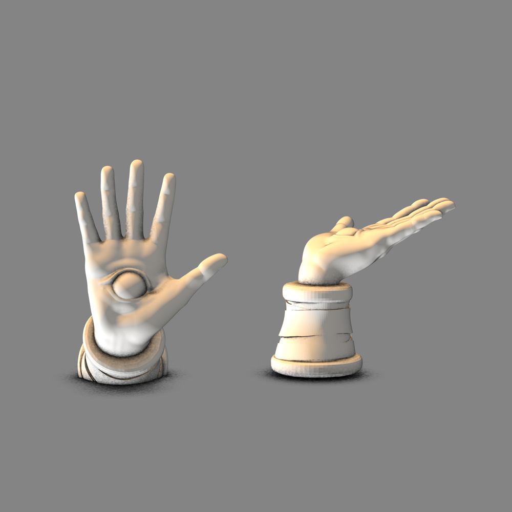 Yokai Eye Hands At 90 Angle - Mythic Legions - Dusk Till Dawn Studio