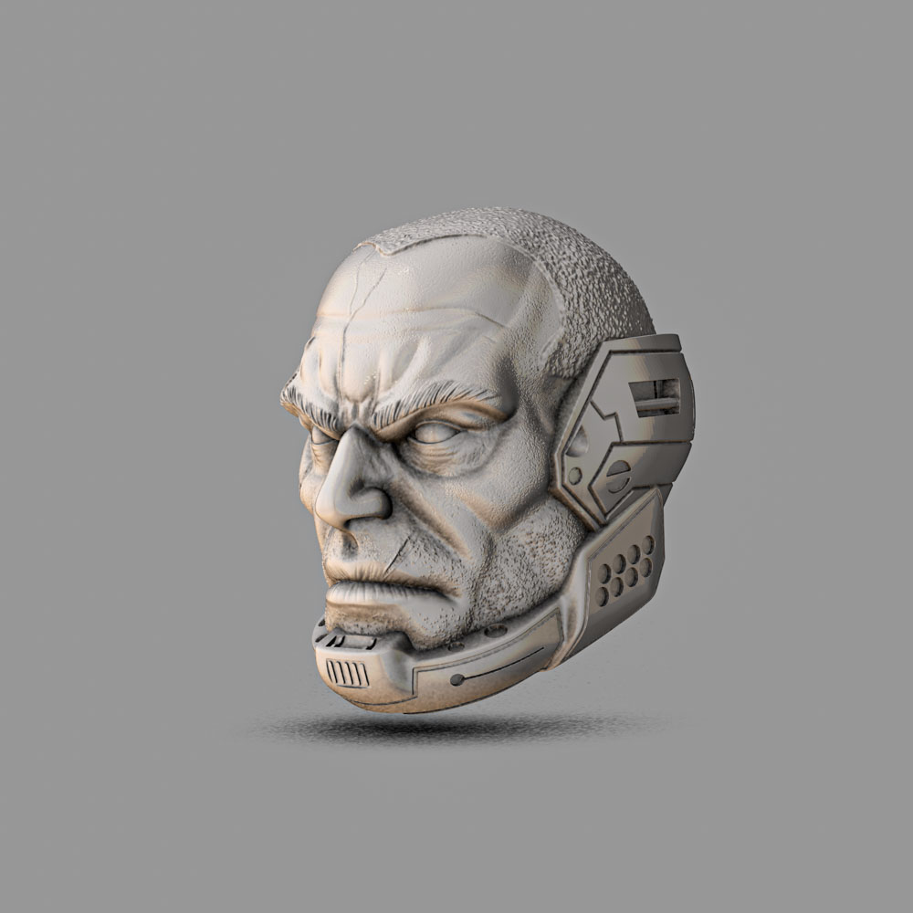 Space Soldier Head - Mythic Legions - Dusk Till Dawn Studio