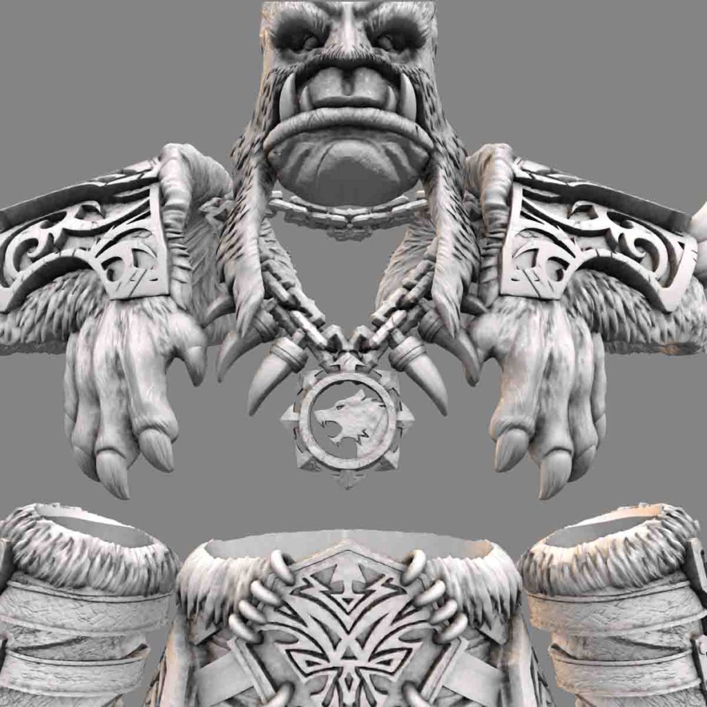 Mongoose Ogre Orc Bone Necklace – Dusk till dawn studio