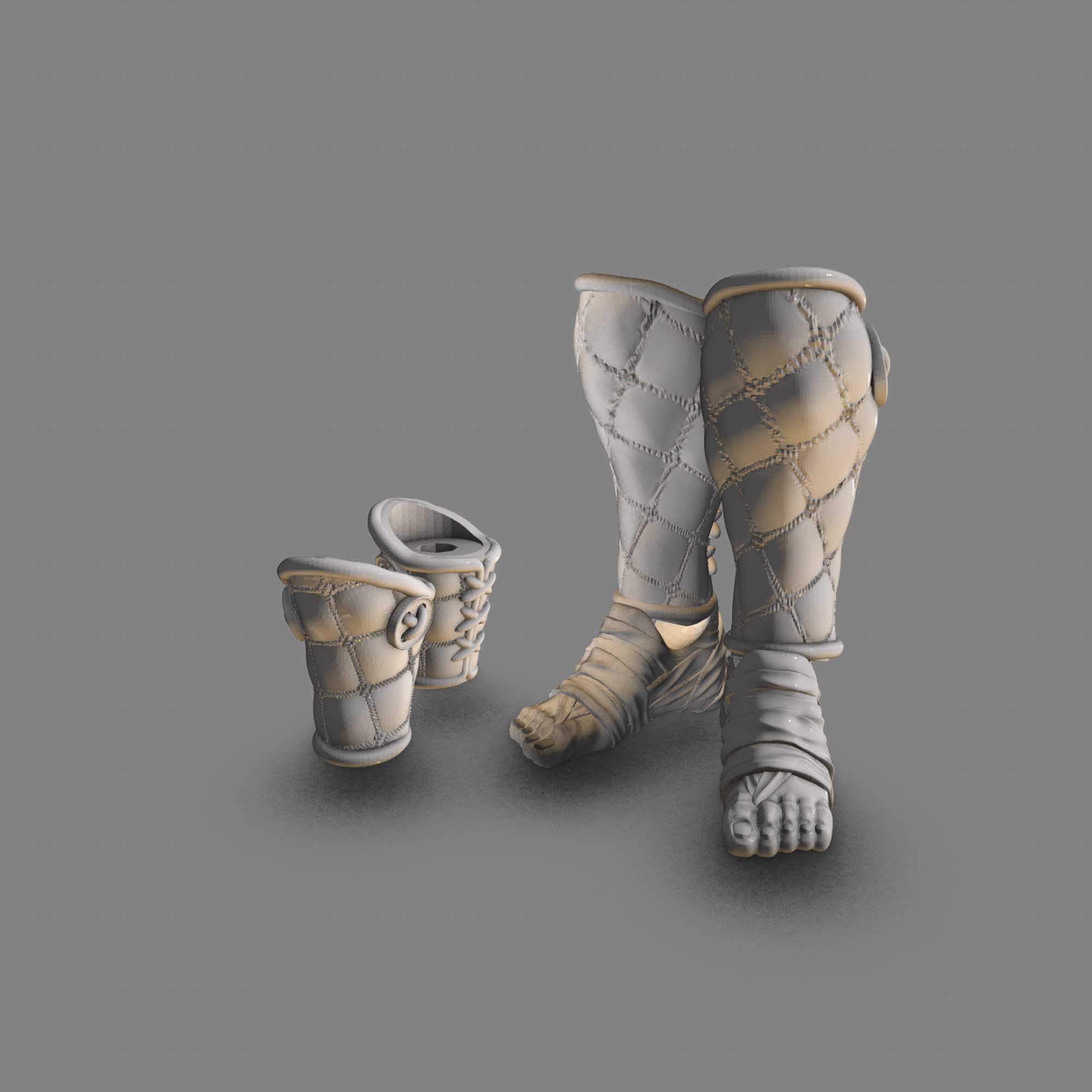 Goblin Girl Feet, Lower Legs And Arms Plate - Dusk till dawn studio