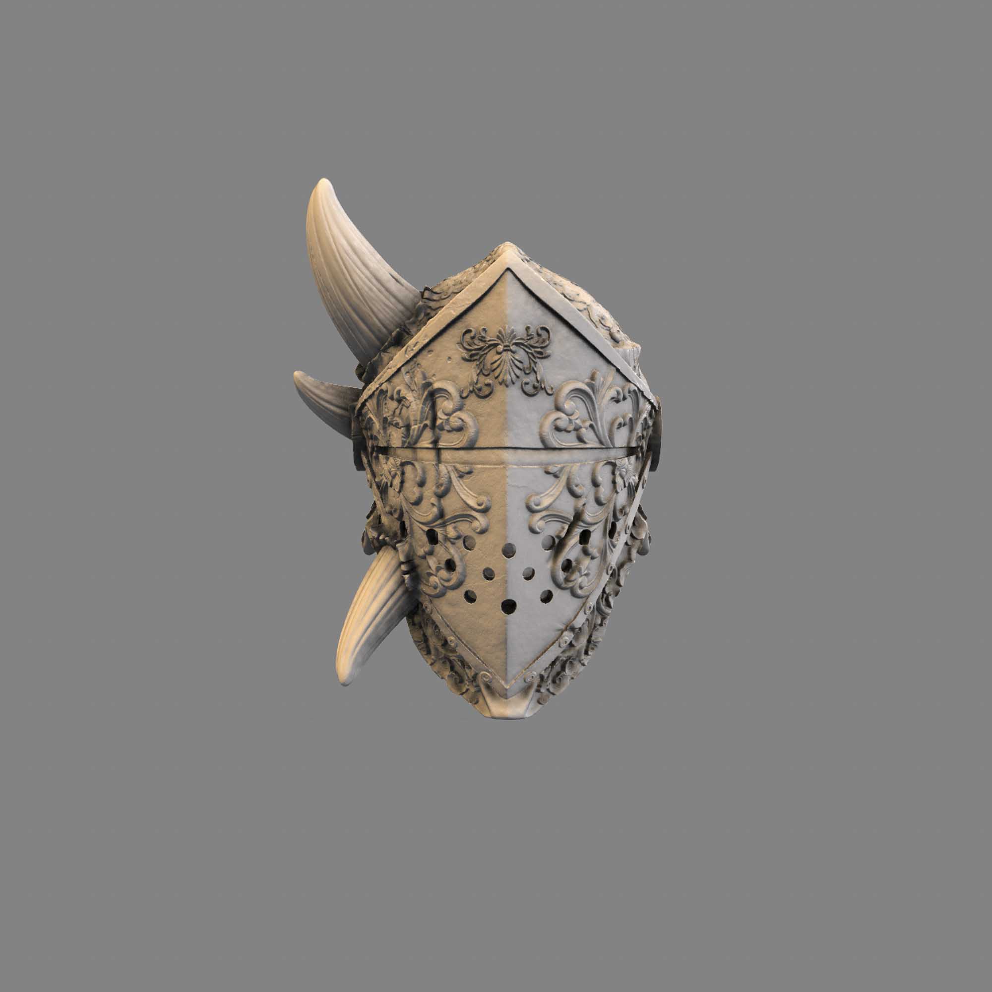 Corrupted Knight Head - Mythic Legions - Dusk Till Dawn Studio