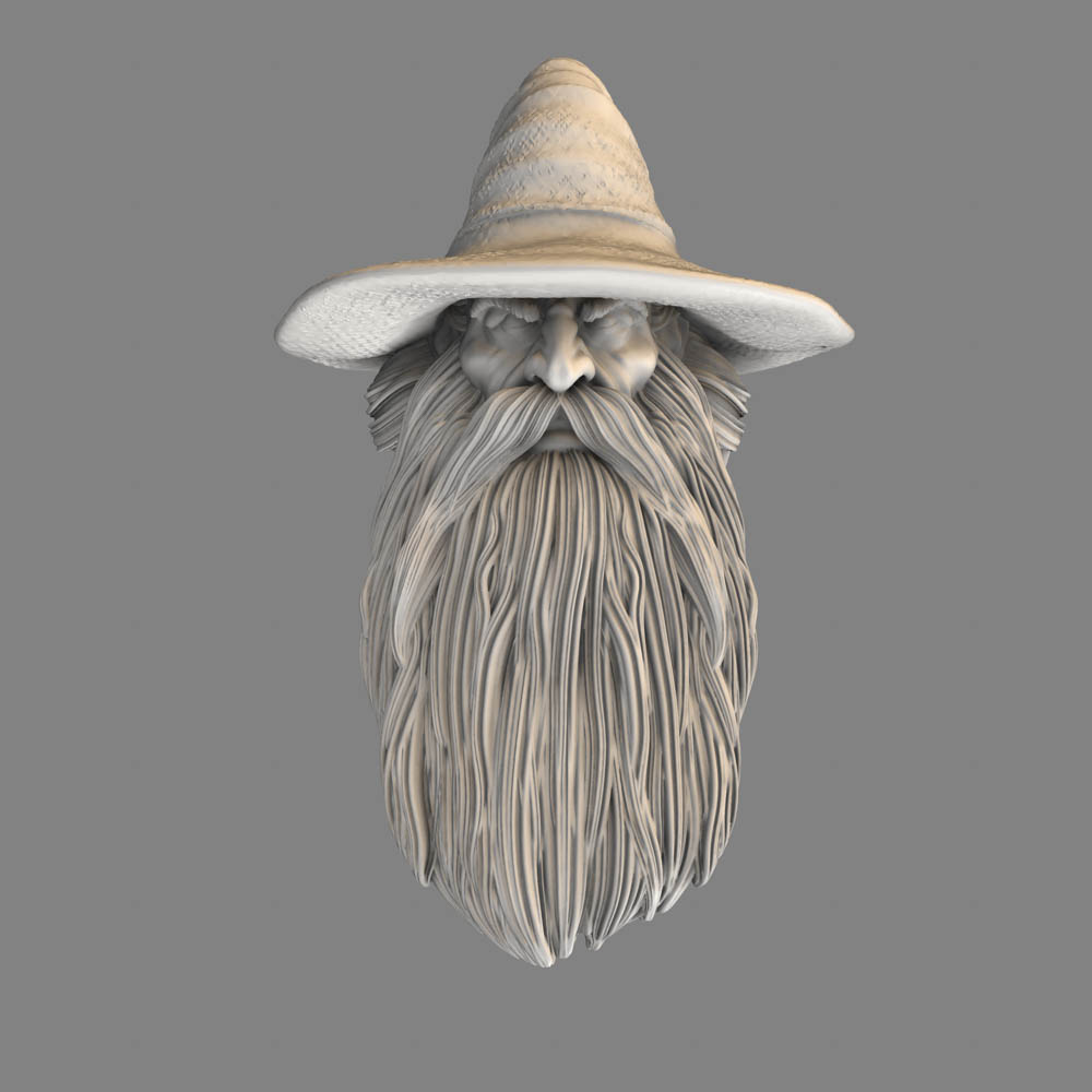 Wizard Orc Head – Dusk till dawn studio