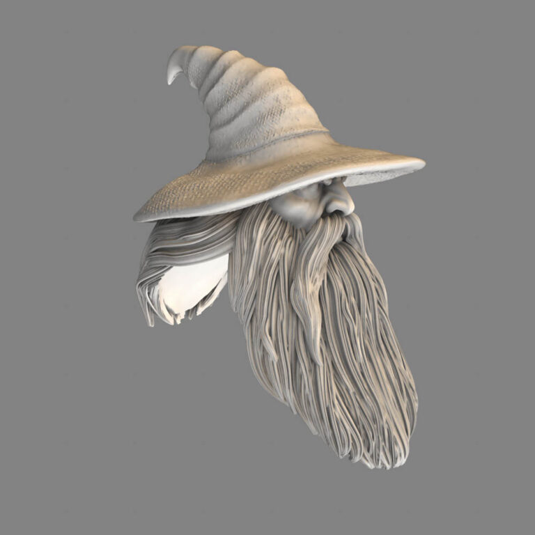 Wizard Orc Head – Dusk till dawn studio