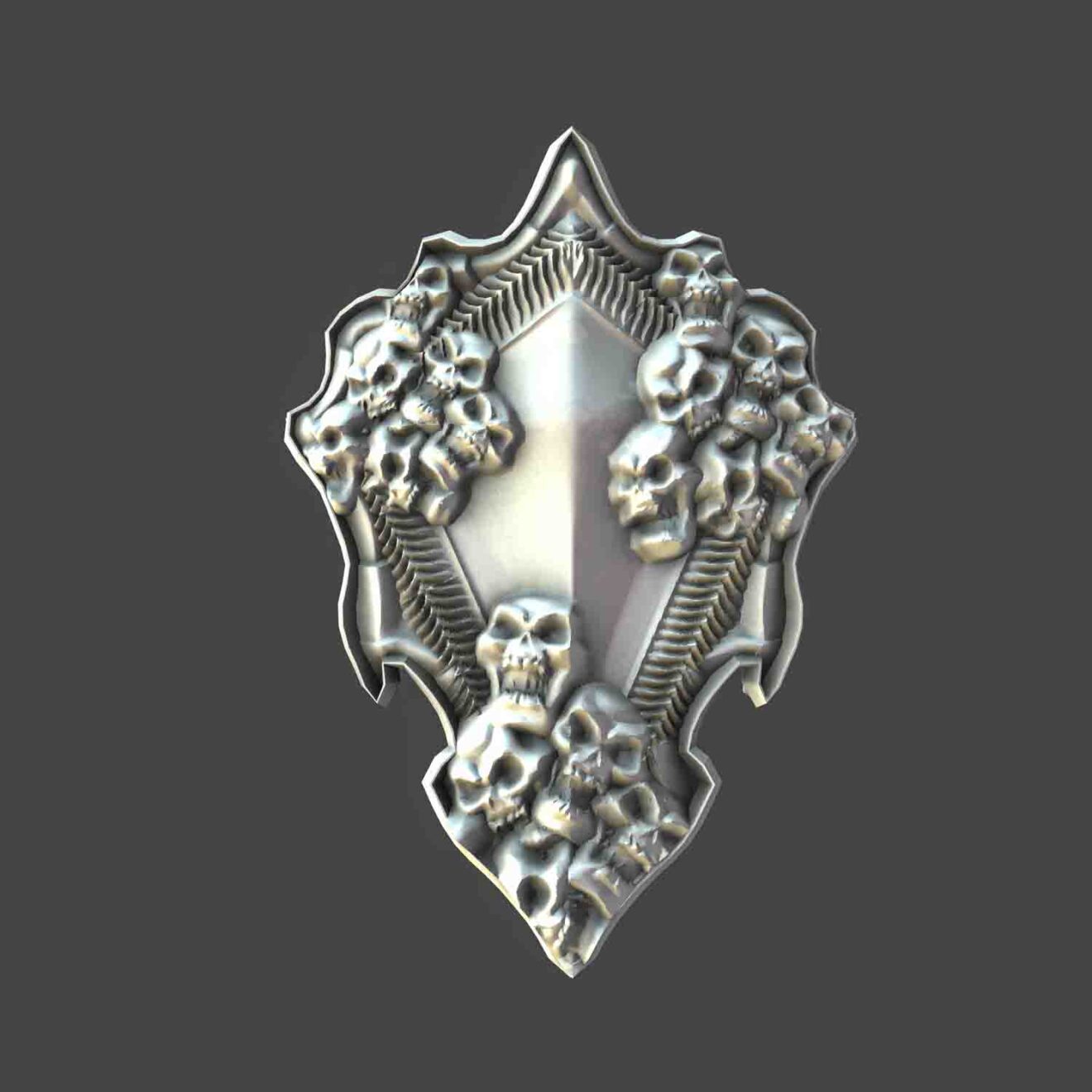 Skeleton Knight Shield – Dusk till dawn studio