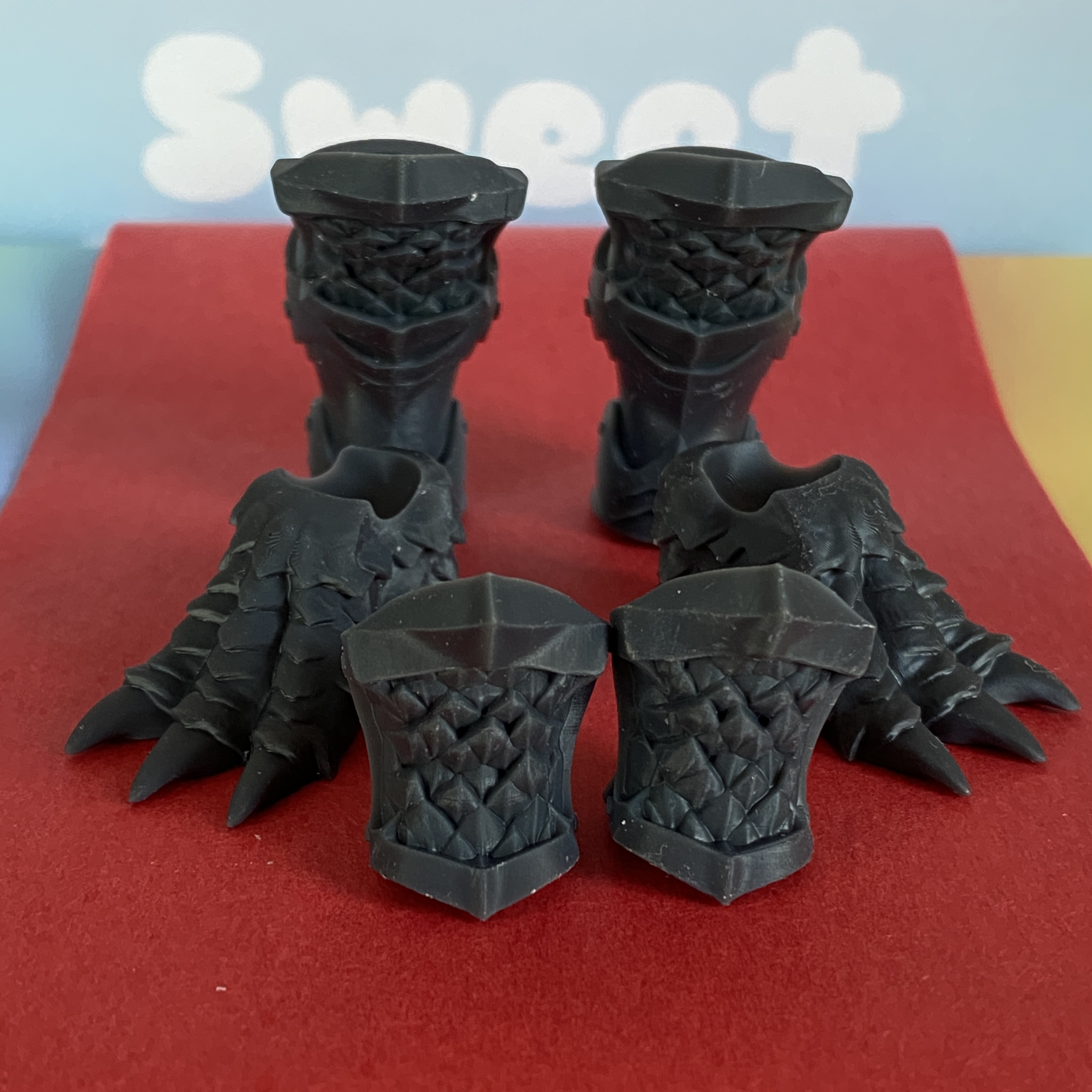 Dragonborn Knight Feet, Lower Legs And Arms Plate – Dusk Till Dawn Studio