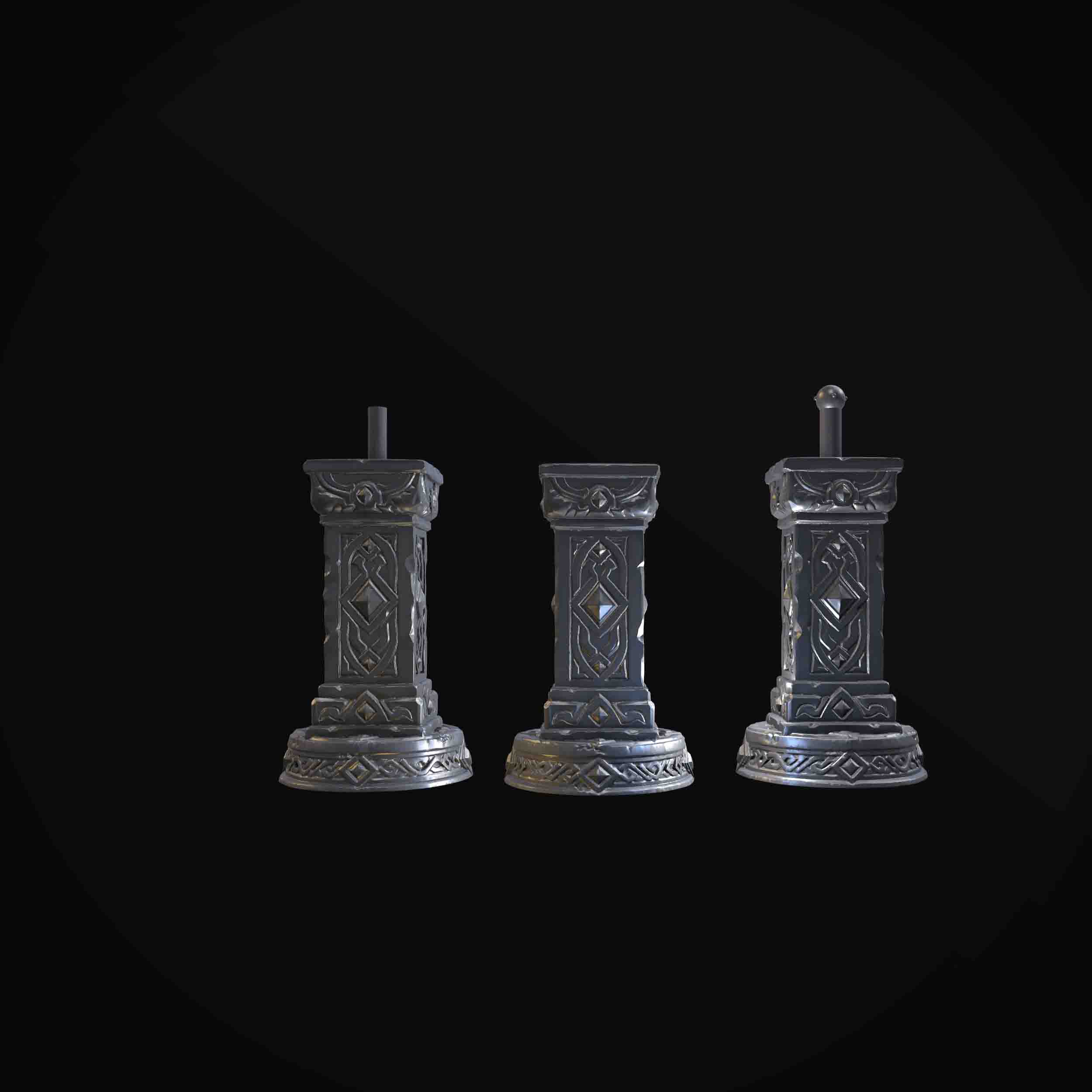 Display Pedestal Set - Mythic Legions - Dusk Till Dawn Studio